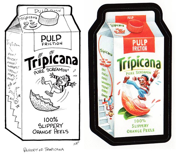 Tripicana Rough Concept Wacky Packages Wiki Fandom
