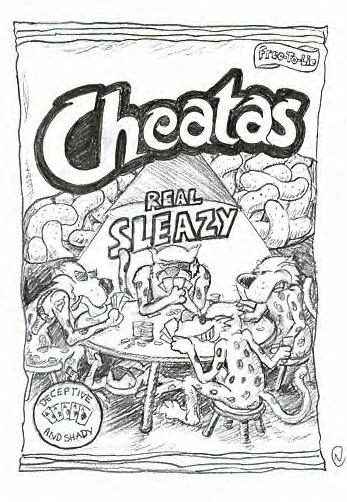 Cheatas (rough art) | Wacky Packages Wiki | Fandom