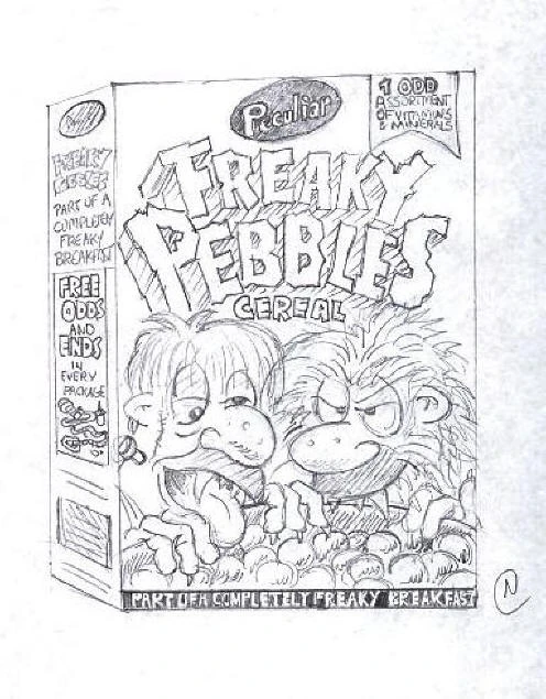 Freaky Pebbles | Wacky Packages Wiki | Fandom
