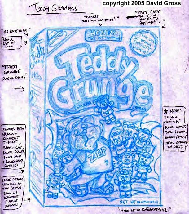 Teddy Grunge | Wacky Packages Wiki | Fandom