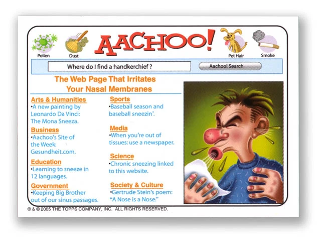 Aachoo! | Wacky Packages Wiki | Fandom