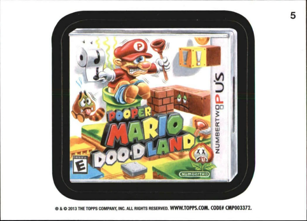 Pooper Mario Doo-D Land | Wacky Packages Wiki | Fandom