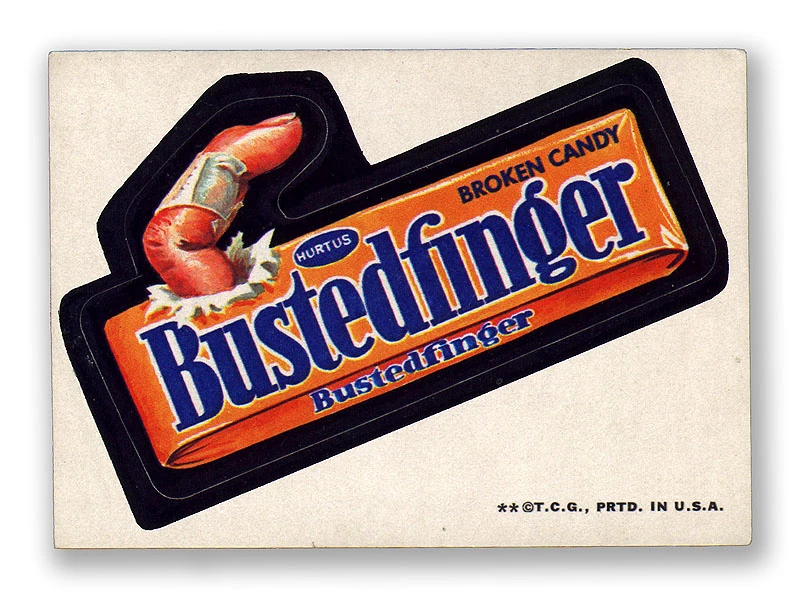 Bustedfinger | Wacky Packages Wiki | Fandom