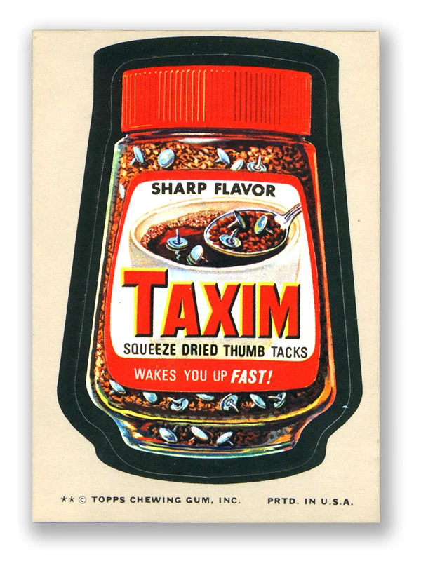 Taxim | Wacky Packages Wiki | Fandom