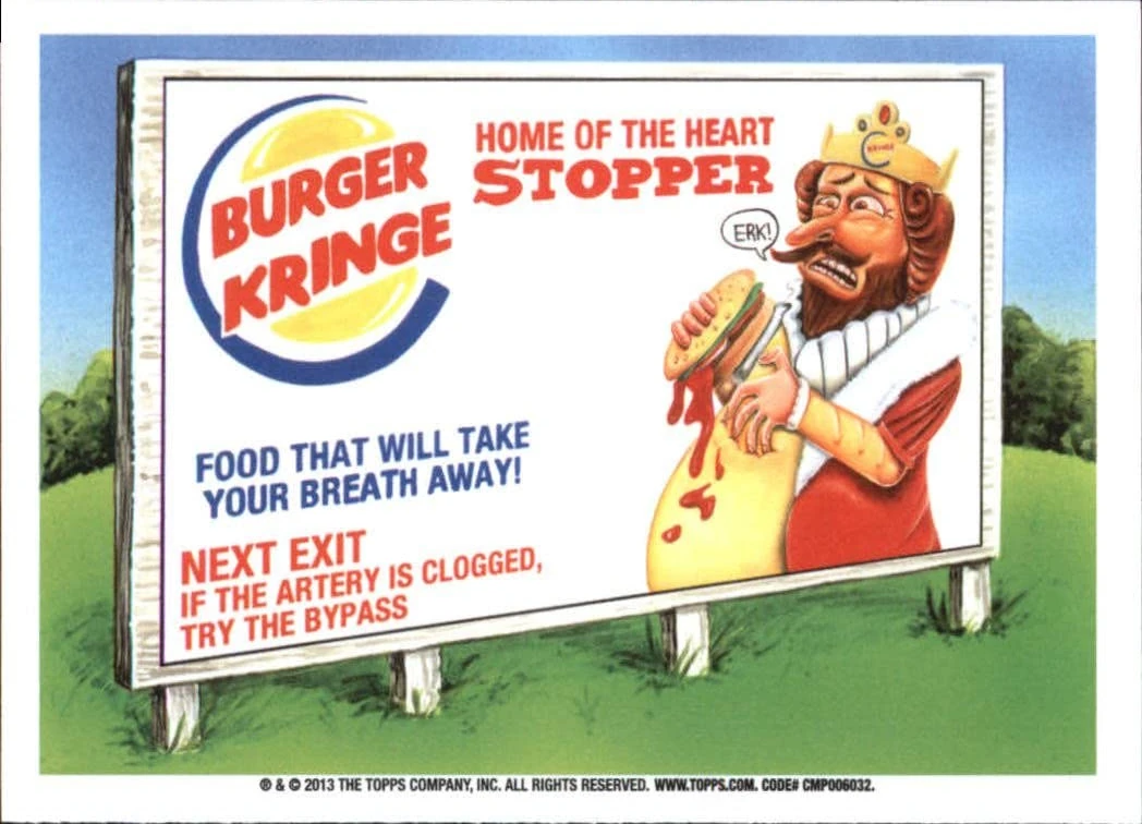 Burger Kringe | Wacky Packages Wiki | Fandom