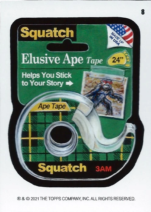 Squatch Elusive Ape Tape | Wacky Packages Wiki | Fandom
