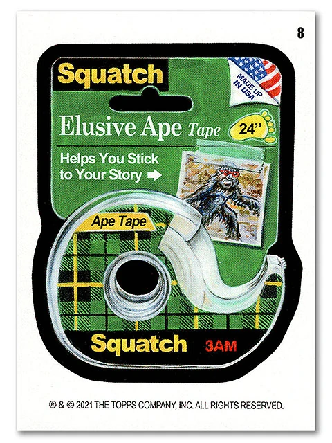 Squatch Elusive Ape Tape | Wacky Packages Wiki | Fandom