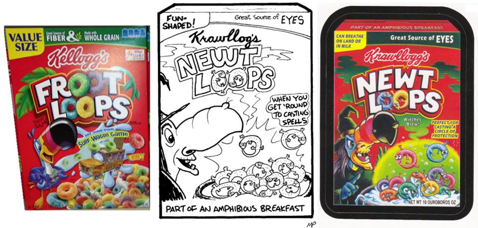 Newt Loops Rough Concept Wacky Packages Wiki Fandom