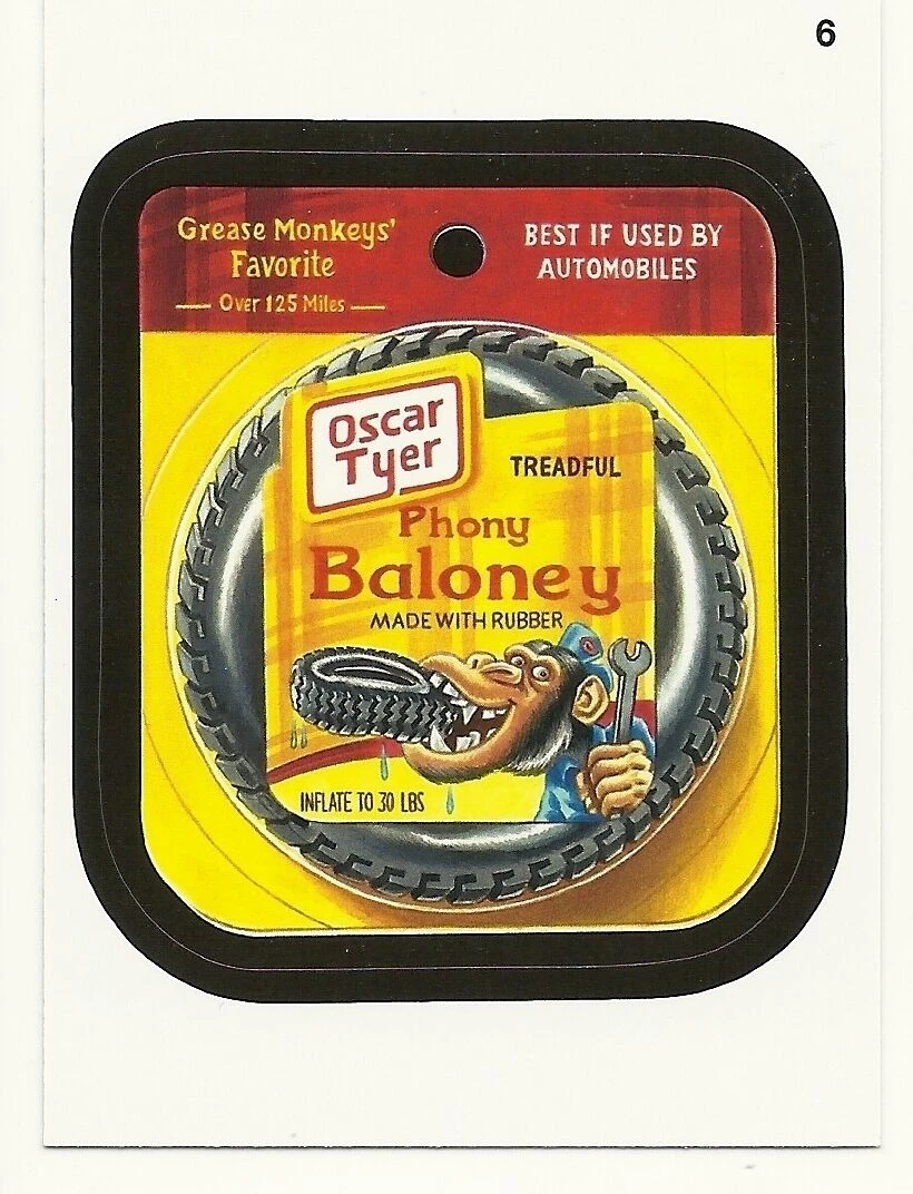 Oscar Tyer Phony Baloney | Wacky Packages Wiki | Fandom