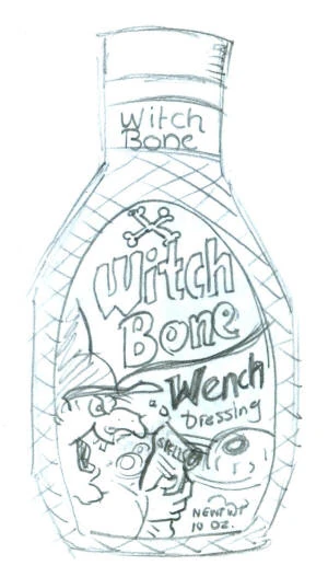 Witch Bone (rough art) | Wacky Packages Wiki | Fandom