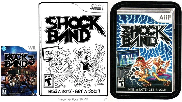Shock Band (rough concept) | Wacky Packages Wiki | Fandom