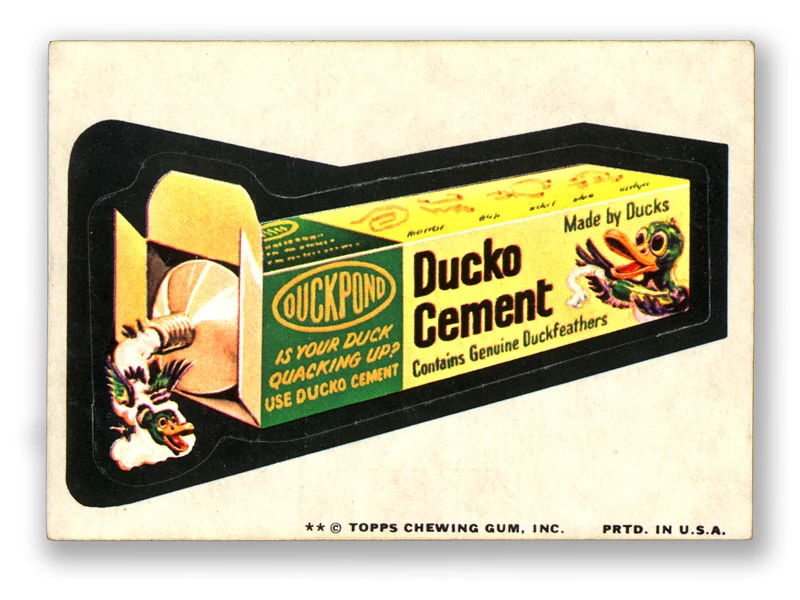 Ducko Cement | Wacky Packages Wiki | Fandom