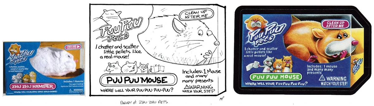 Puu Puu Pets (rough concept) | Wacky Packages Wiki | Fandom