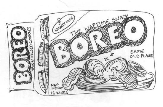 Boreo (rough art) | Wacky Packages Wiki | Fandom