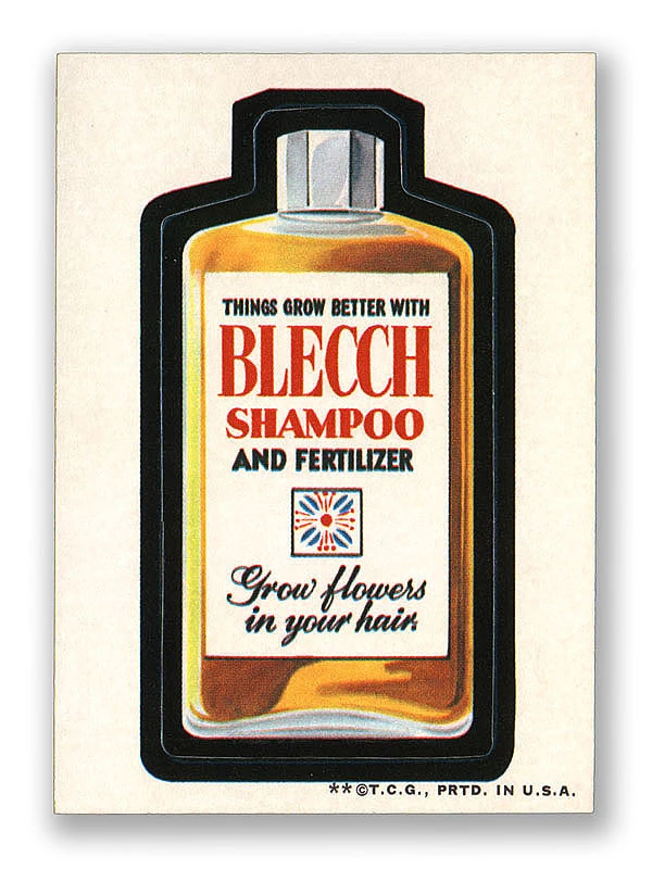 Blecch Shampoo | Wacky Packages Wiki | Fandom