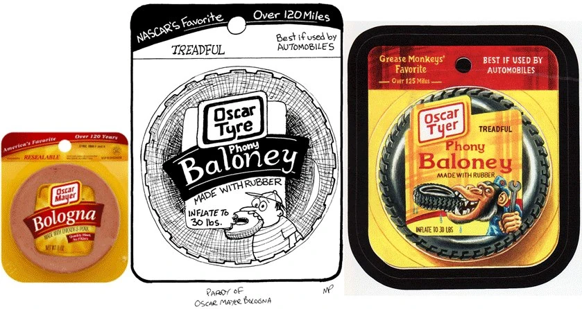 Oscar Tyer Phony Baloney (rough conpect) | Wacky Packages Wiki | Fandom