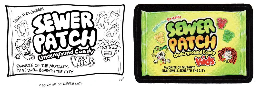 Sewer Patch Underground Candy (rough concept) | Wacky Packages Wiki ...