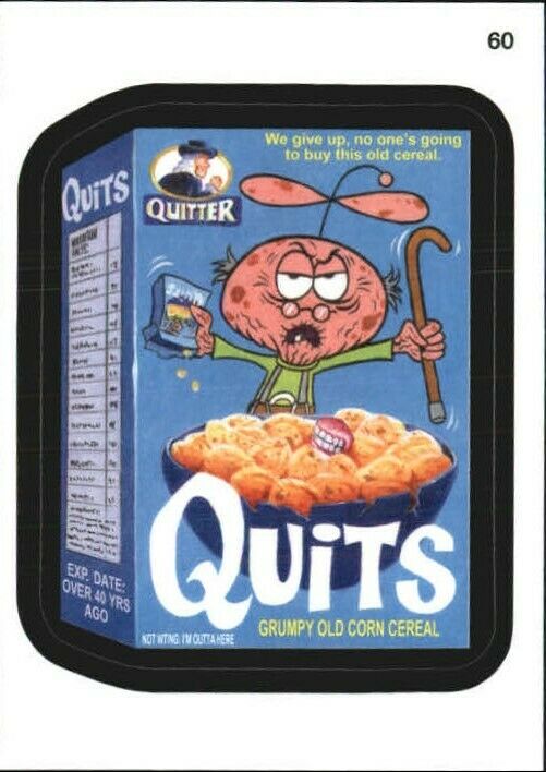 Quits Cereal | Wacky Packages Wiki | Fandom