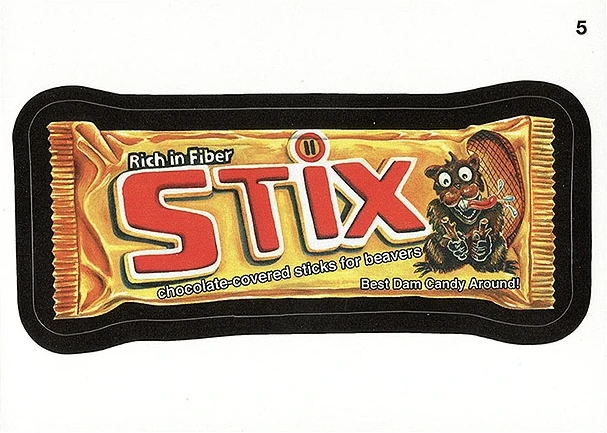 Stix Chocolate-Covered Sticks | Wacky Packages Wiki | Fandom