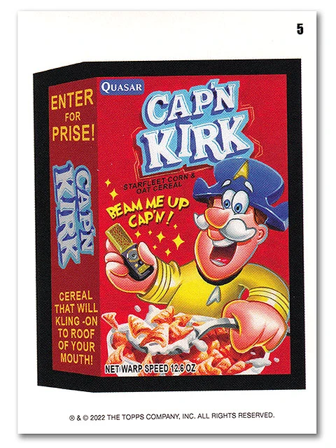 Quasar Cap'n Kirk | Wacky Packages Wiki | Fandom