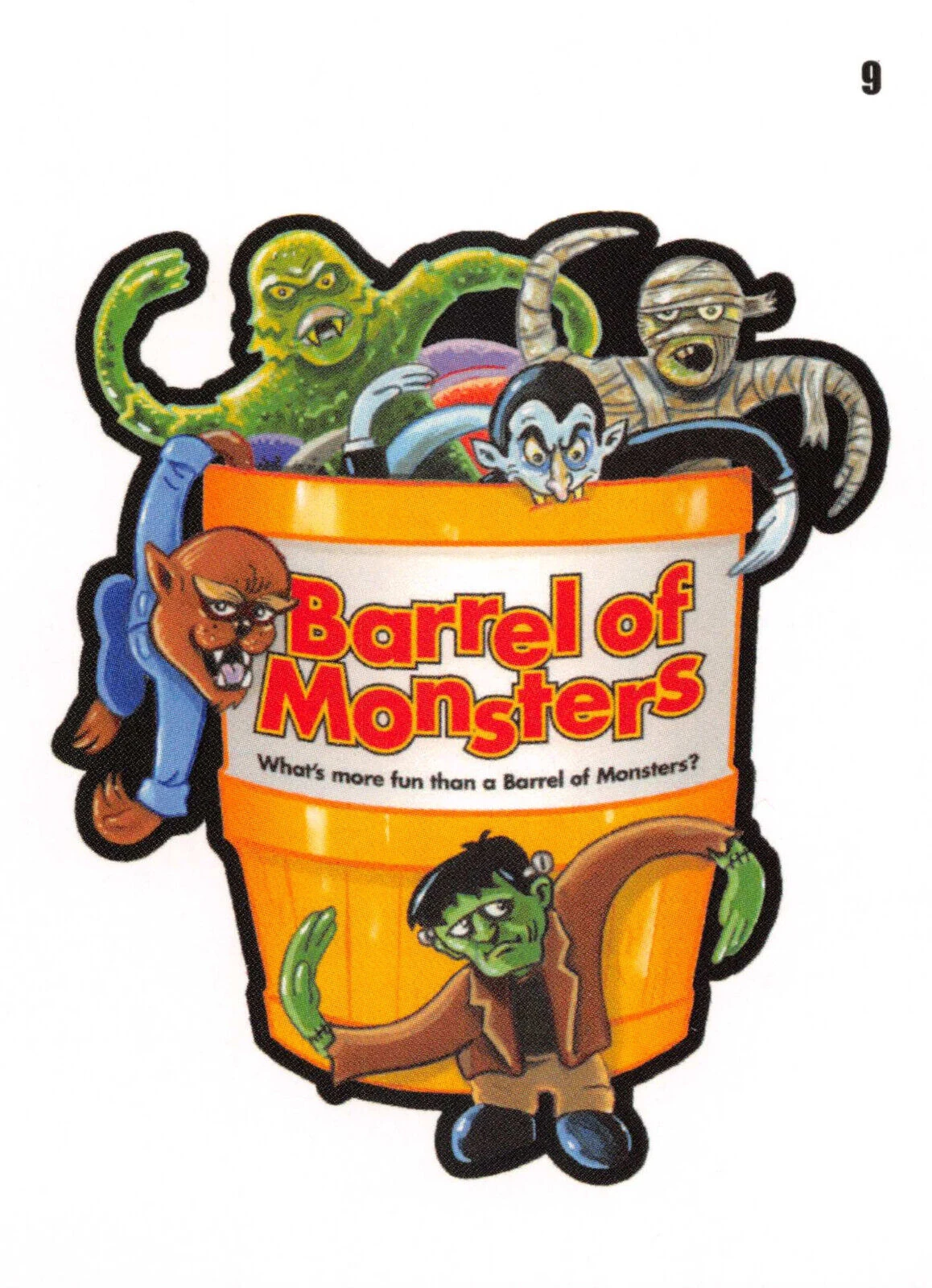 Barrel of Monsters | Wacky Packages Wiki | Fandom