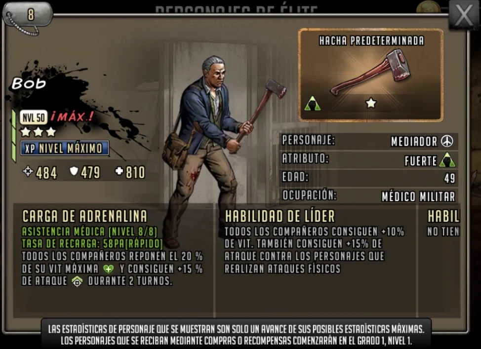 Bob | Wikia The Walking Dead: Road to Survival | Fandom