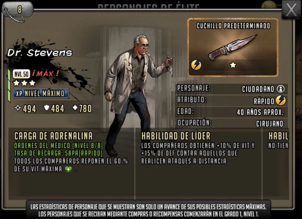 Dr Stevens | Wikia The Walking Dead: Road to Survival | Fandom