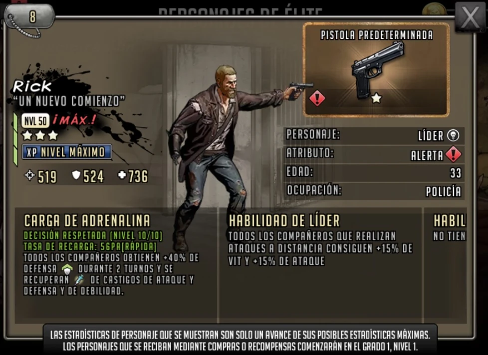 Rick | Wikia The Walking Dead: Road to Survival | Fandom