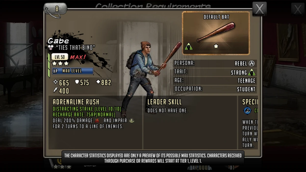 Gabe (Telltale) | Walking Dead:Road to Survival Wikia | Fandom