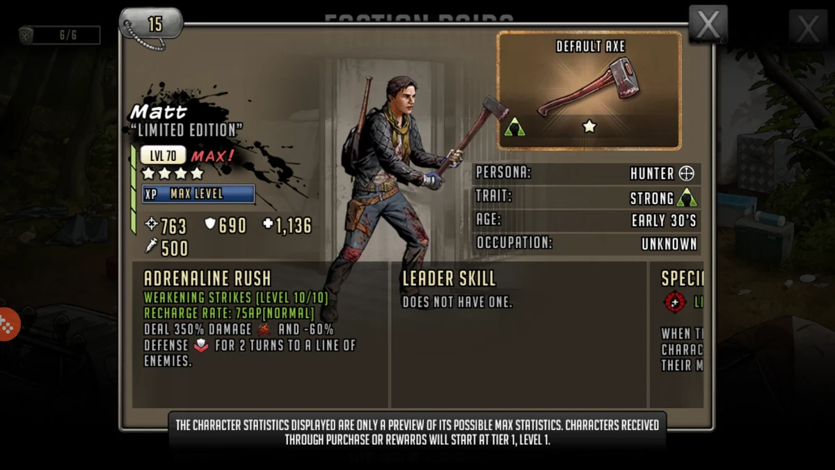 Matt | Walking Dead:Road to Survival Wikia | Fandom