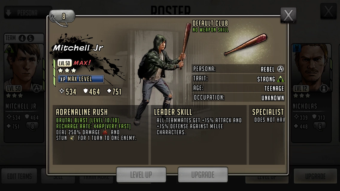 Mitchell Jr | Walking Dead:Road to Survival Wikia | Fandom