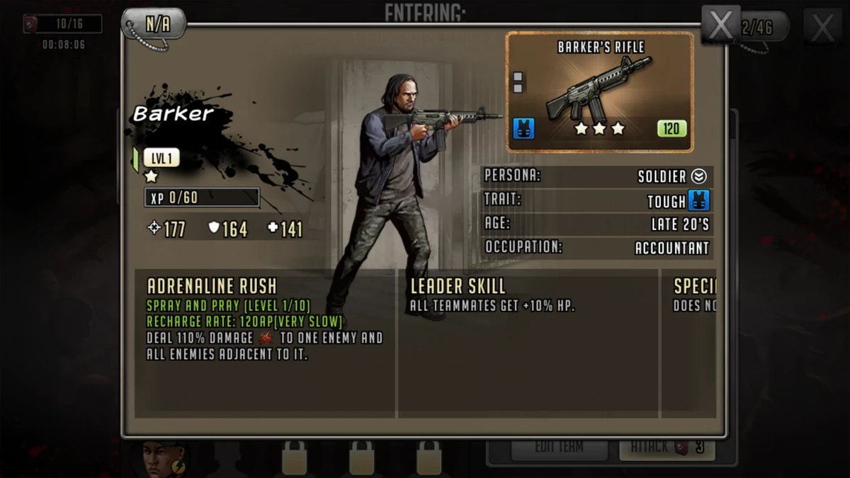 Barker | Walking Dead:Road to Survival Wikia | Fandom