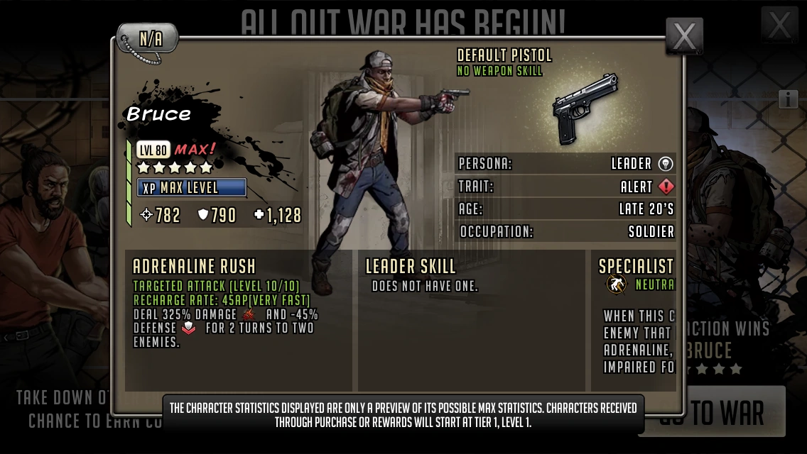 Bruce | Walking Dead:Road to Survival Wikia | Fandom
