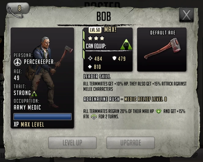 Bob | Walking Dead:Road to Survival Wikia | Fandom