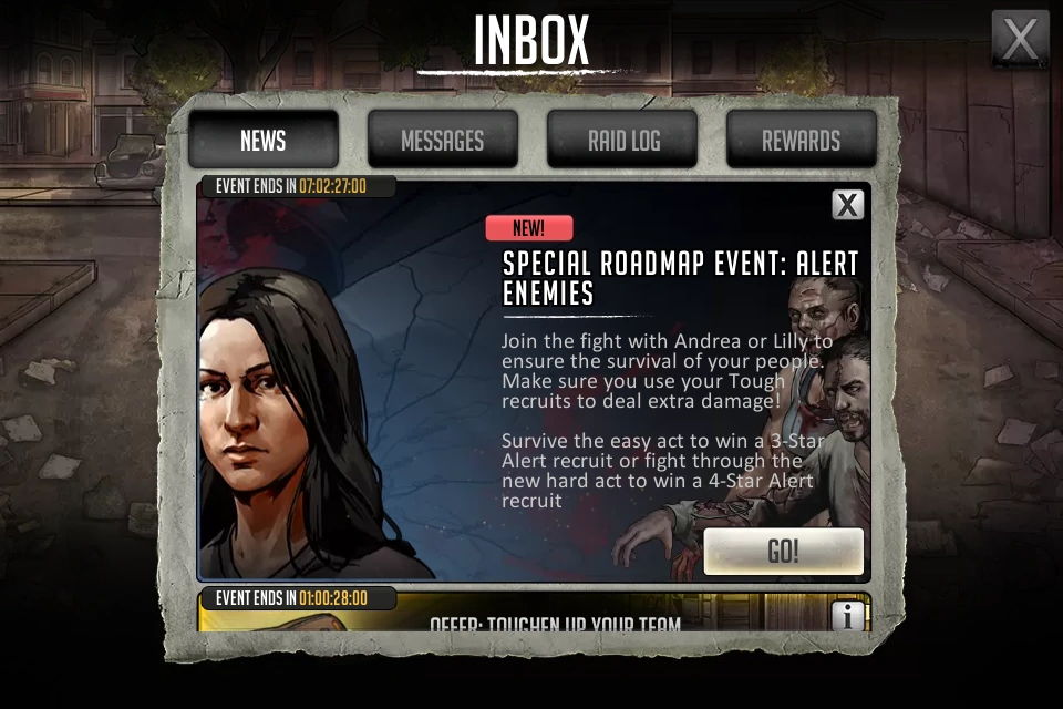 Alert Enemy/ Alert Adversary 2 | Walking Dead:Road to Survival Wikia ...