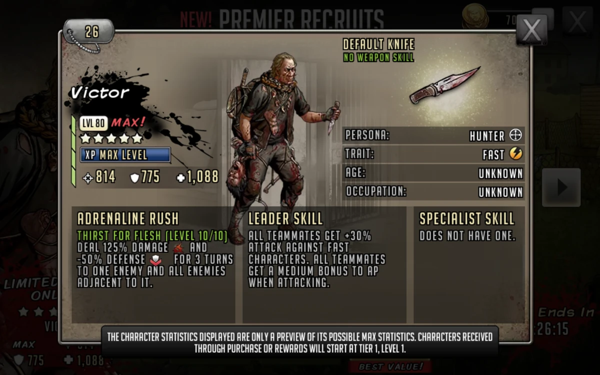 Victor | Walking Dead:Road to Survival Wikia | Fandom