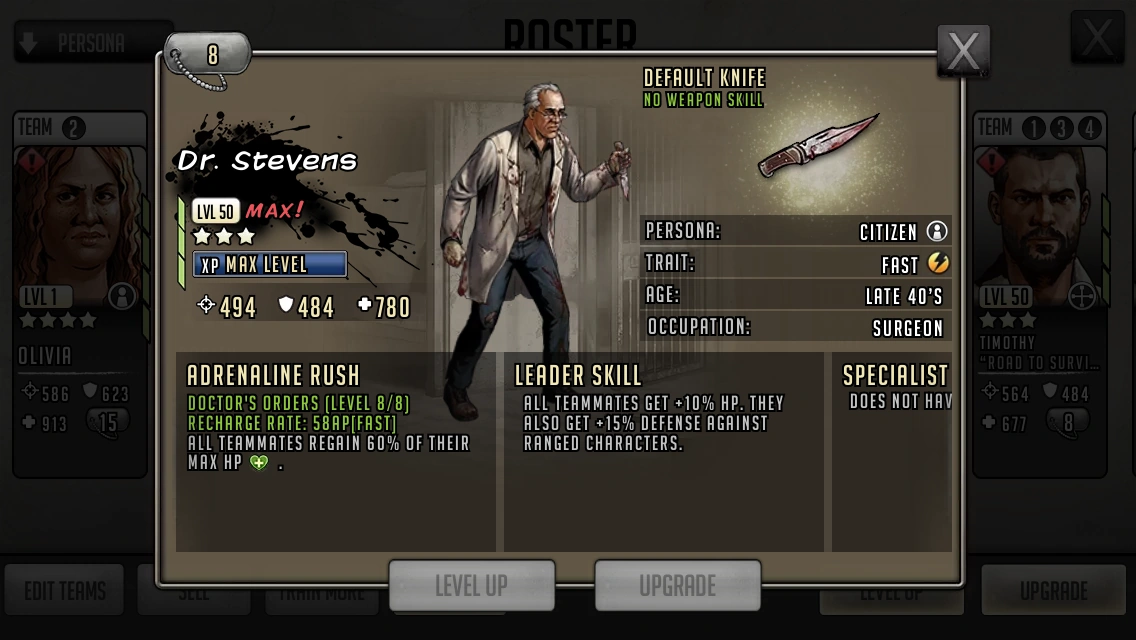 Dr Stevens | Walking Dead:Road to Survival Wikia | Fandom