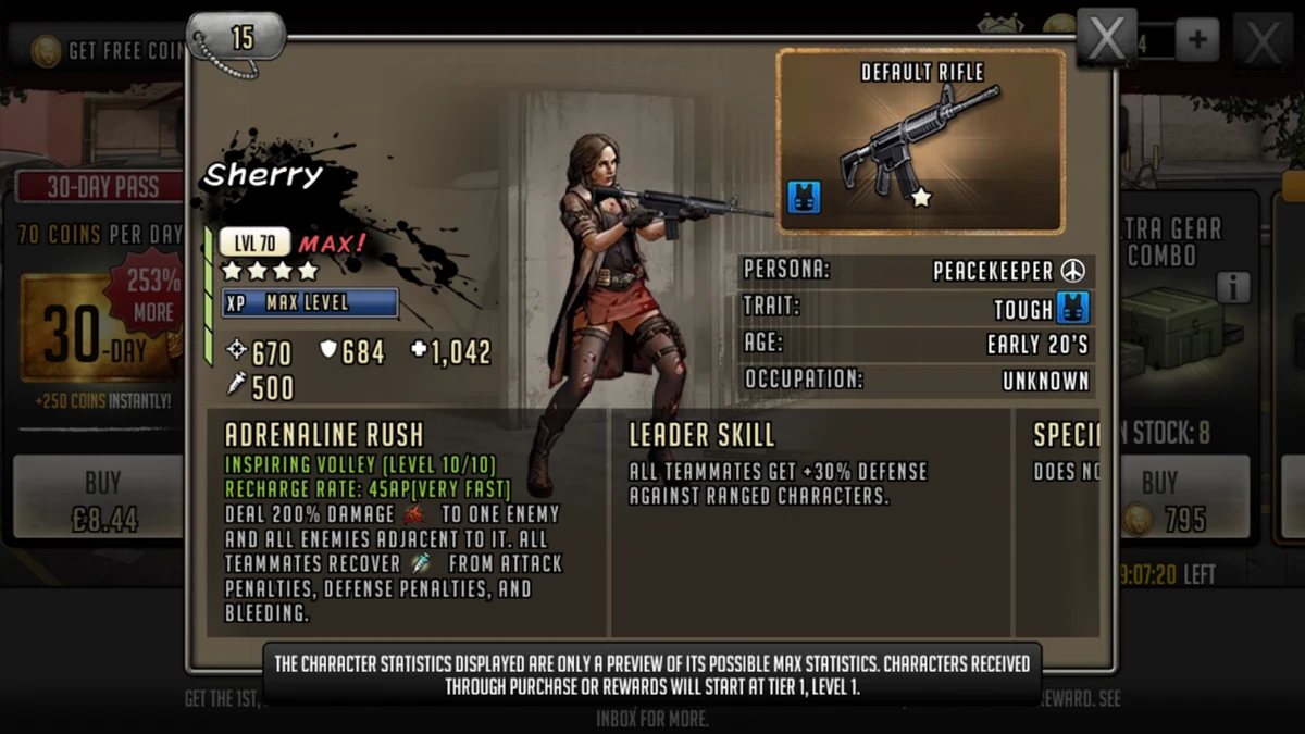 Sherry | Walking Dead:Road to Survival Wikia | Fandom