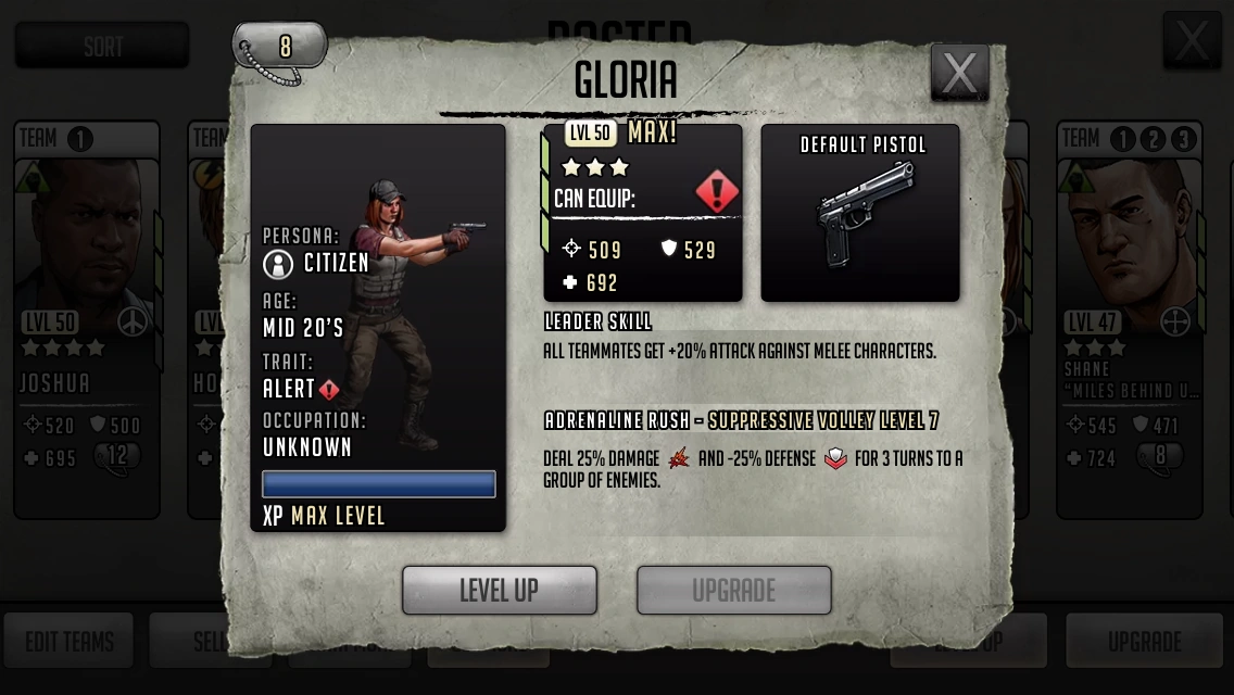 Gloria | Walking Dead:Road to Survival Wikia | Fandom