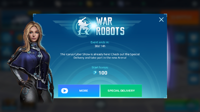 Event:Icarus Cyber Show | War Robots Wiki | Fandom