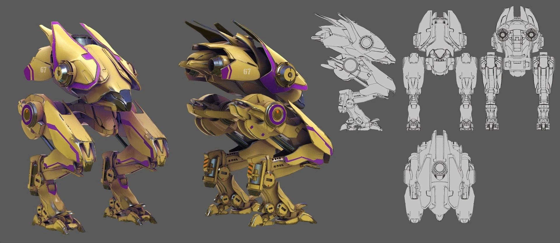 War Robot Concept Art