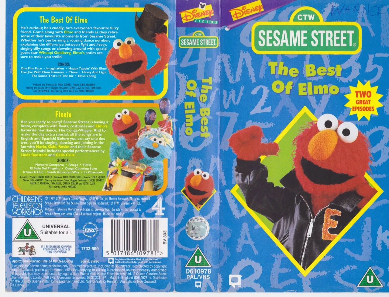 Sesame Street The Best Of Elmo Vhs