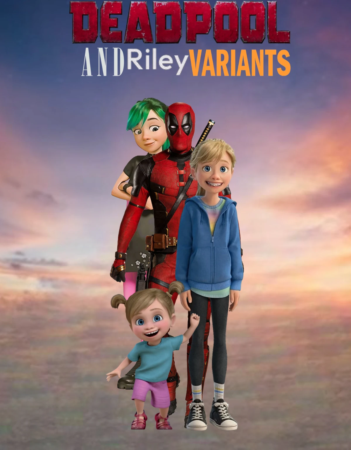 Deadpool and Riley Variants | Walt Disney Animation Studios Wikia | Fandom