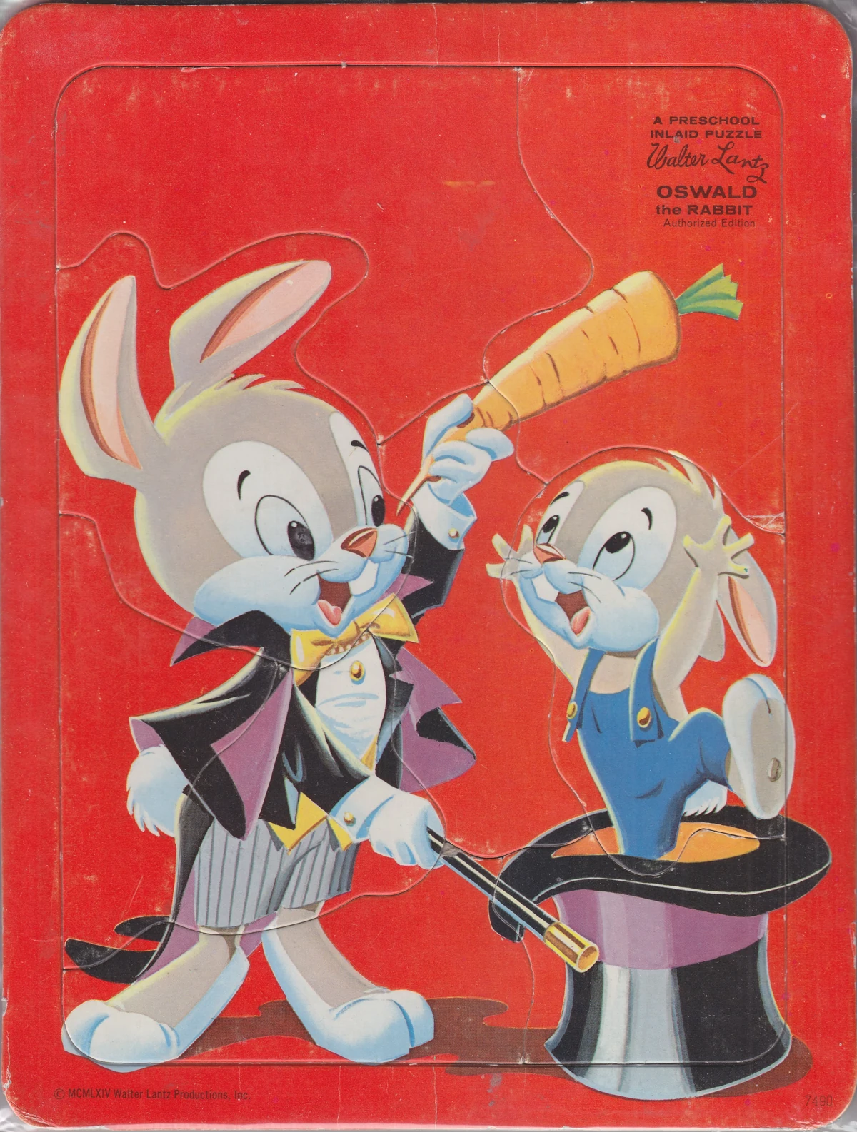 Oswald The Rabbit - Hat Trick - Inlaid Puzzle | Walter Lantz Wiki | Fandom