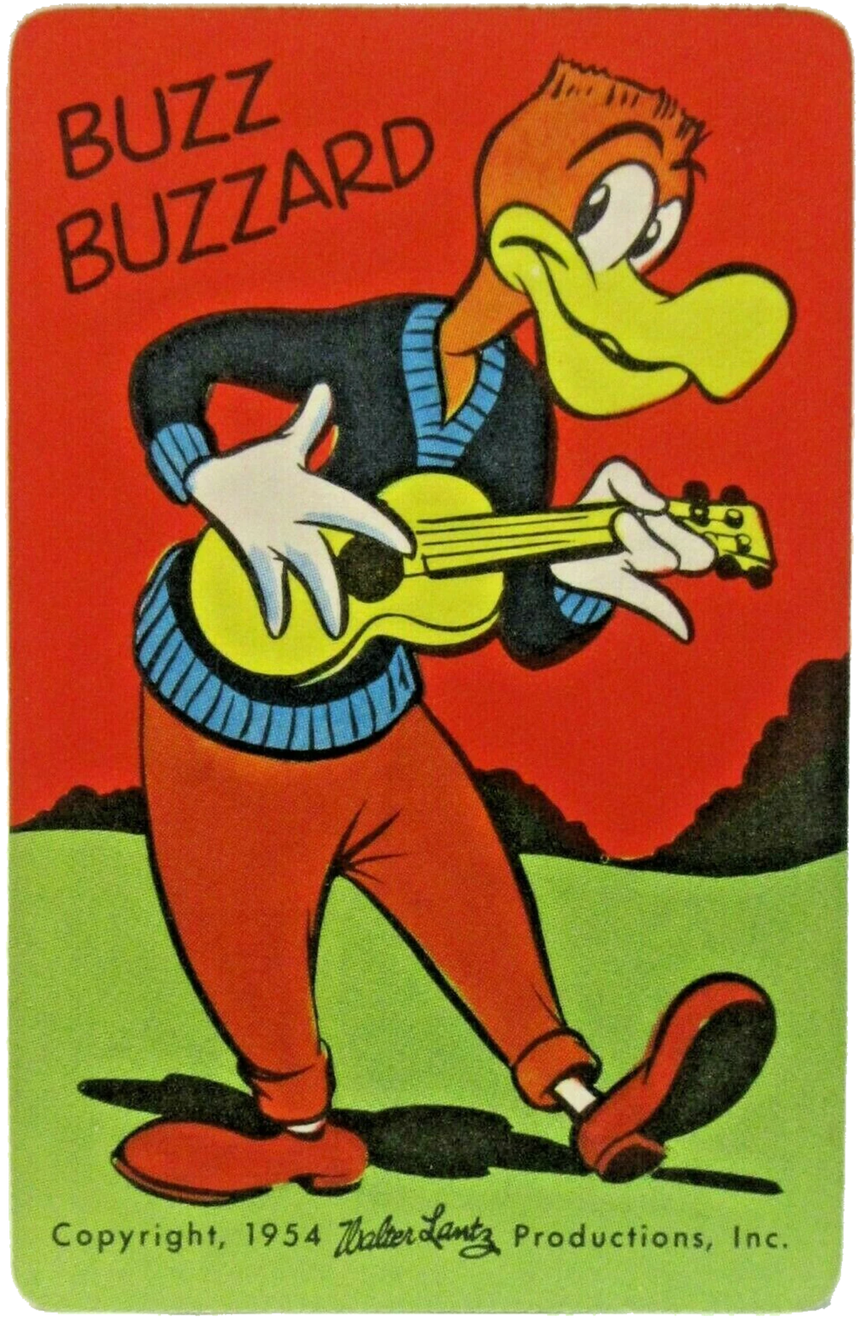 Carnation Trading Cards - 28 Buzz Buzzard | Walter Lantz Wiki | Fandom