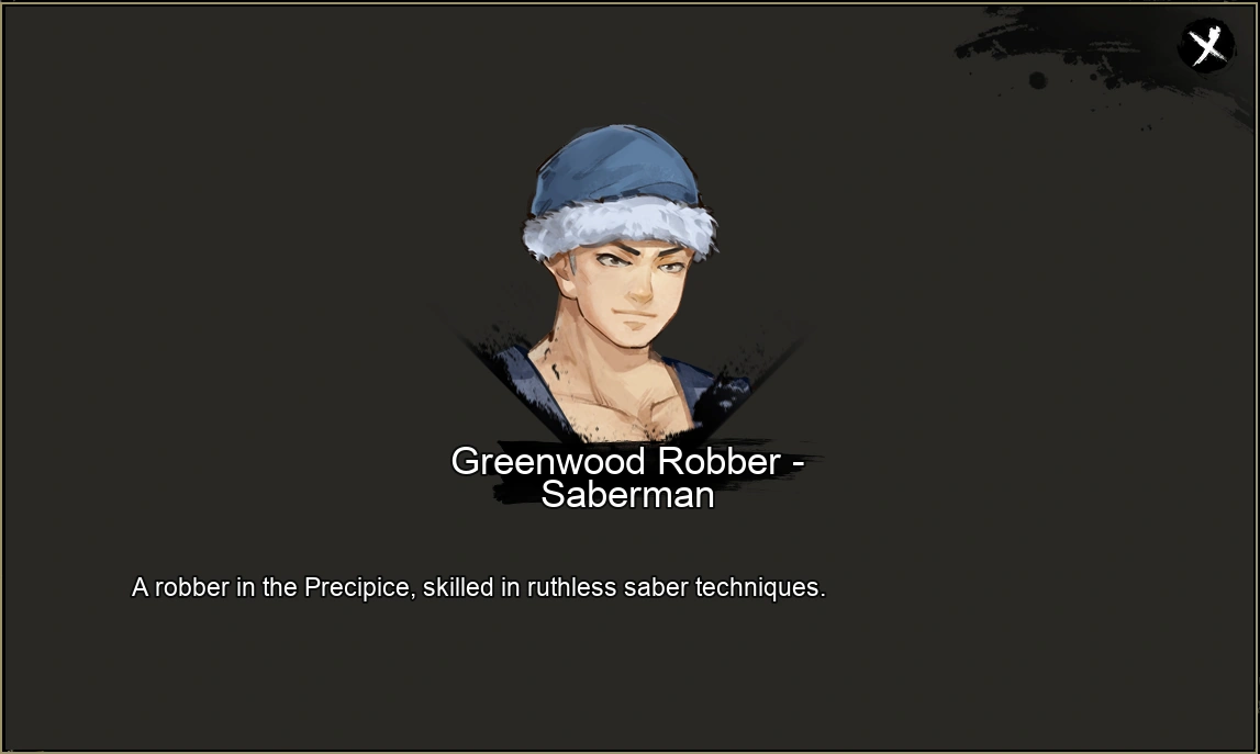 Greenwood Robber - Sabreman | Wandering Sword Wiki | Fandom