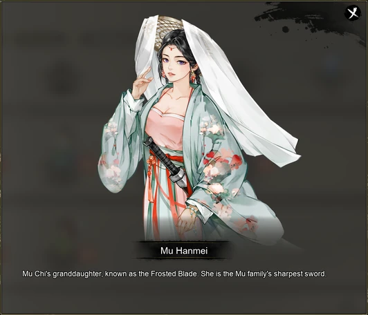 Mu Hanmei | Wandering Sword Wiki | Fandom