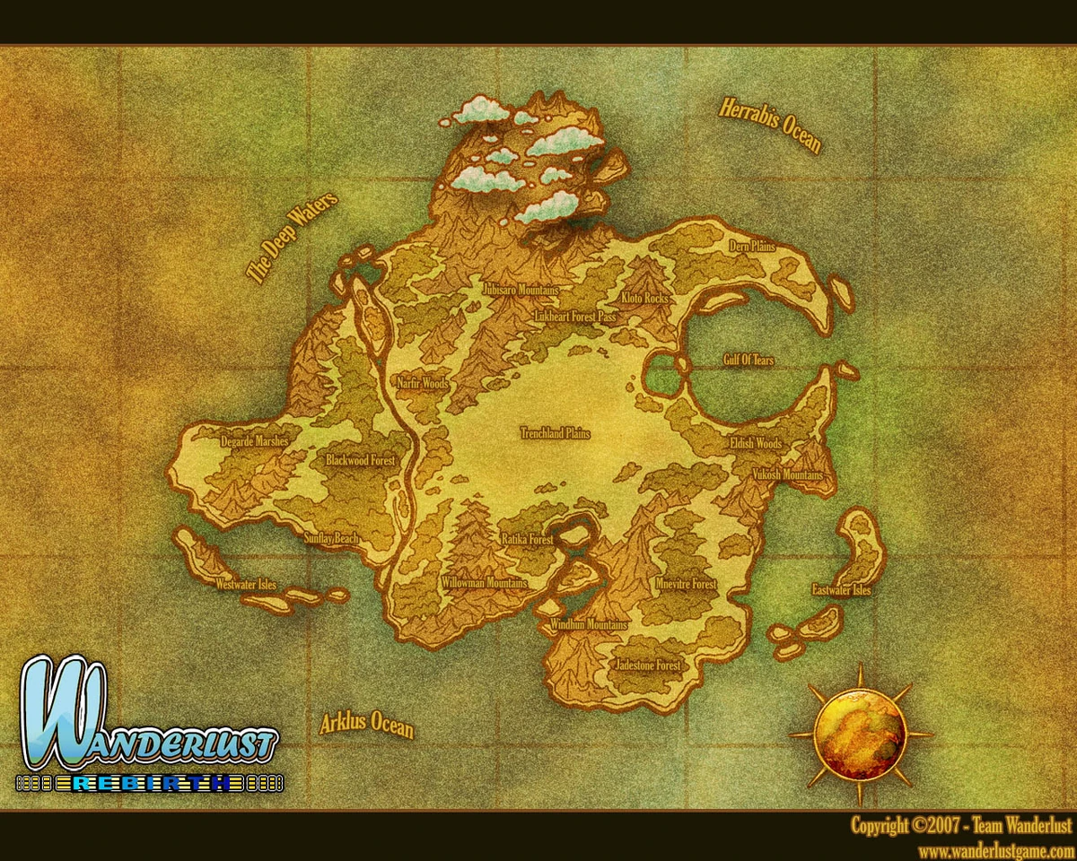 Wanderlust Map | Wanderlust: Rebirth Wiki | Fandom
