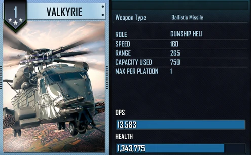 Valkyrie | War Commander: Rogue Assault Wikia | Fandom