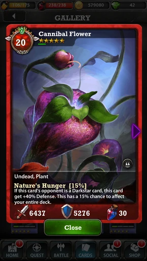 Cannibal Flower | War of the Fallen Wiki | Fandom